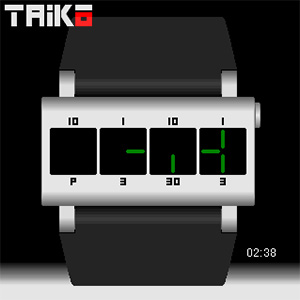 Taiko watch uses minimal binary method to tell time | Tokyoflash Japan