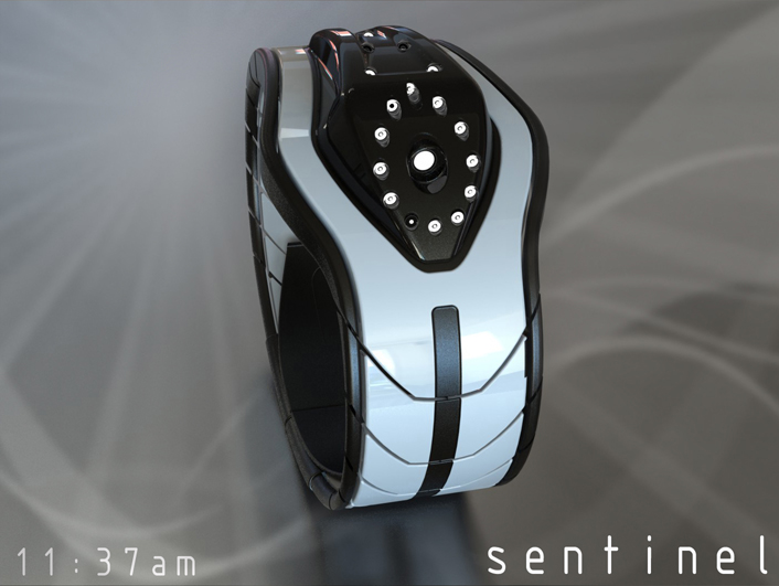 Sentinel watch keeps a robotic eye on you | Tokyoflash Japan