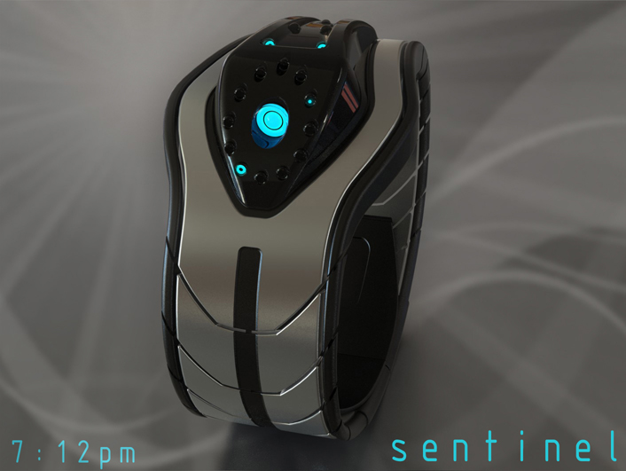 Sentinel watch keeps a robotic eye on you | Tokyoflash Japan