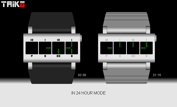 Taiko watch uses minimal binary method to tell time | Tokyoflash Japan
