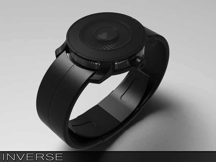 “Inverse” Drivers style analogue watch with mirror system. | Tokyoflash ...