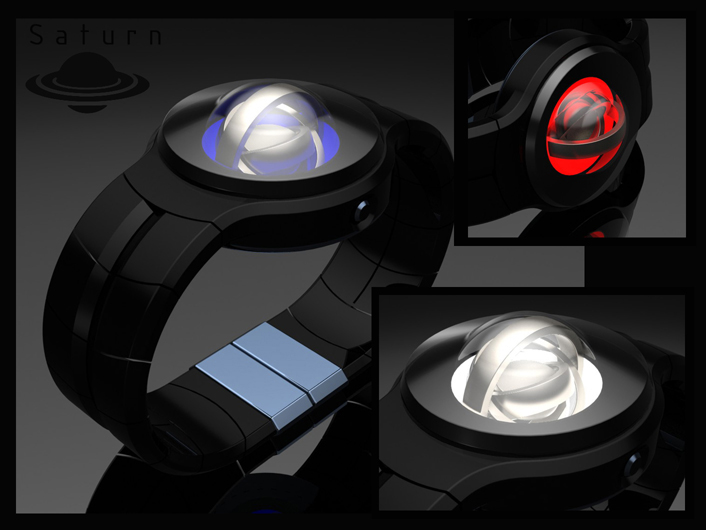 Saturn II : Planetary analogue watch | Tokyoflash Japan