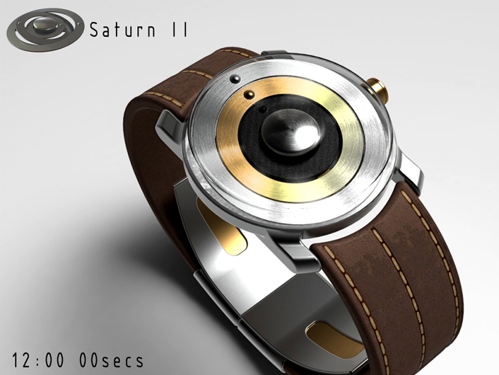 Saturn II : Planetary analogue watch | Tokyoflash Japan