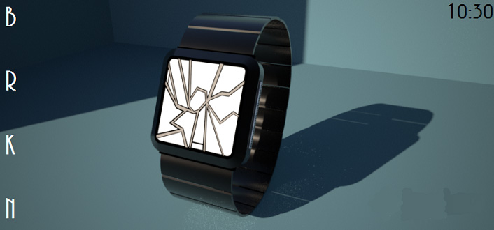 Brkn watch comes with pre-shattered screen to save you the bother of ...