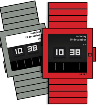 Light-Series e-paper watch with built in flashlight | Tokyoflash Japan