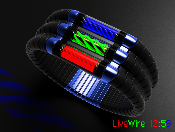LiveWire watch sparks into action to show the time | Tokyoflash Japan