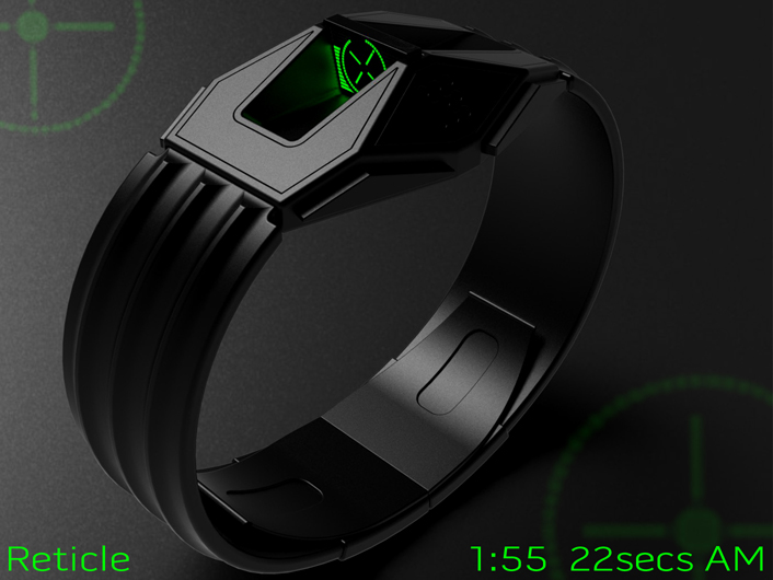 Reticle watch targets futuristic time telling. | Tokyoflash Japan