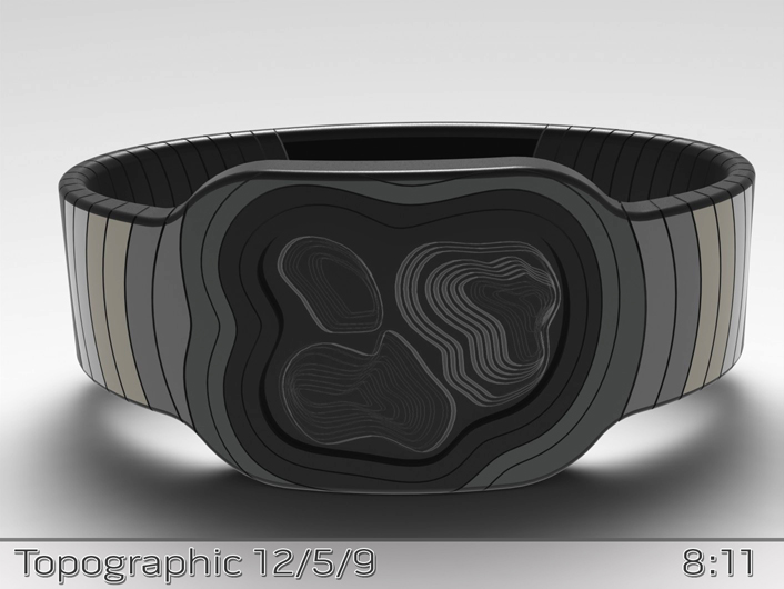 Topographic watch maps out the time in 3D | Tokyoflash Japan