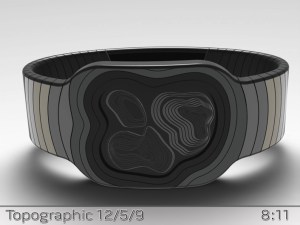 Topographic watch maps out the time in 3D | Tokyoflash Japan